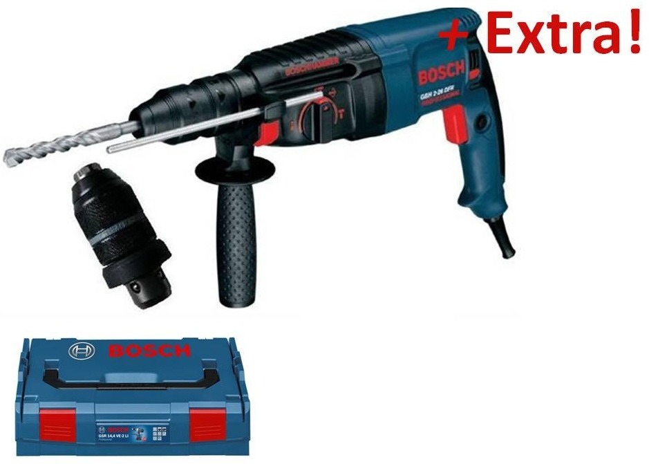 ΠΕΡΙΣΤΡΟΦΙΚΟ ΠΙΣΤΟΛΕΤΟ BOSCH GBH 2-26 DFR SDS-Plus 800W ΜΕ EXTRA ...